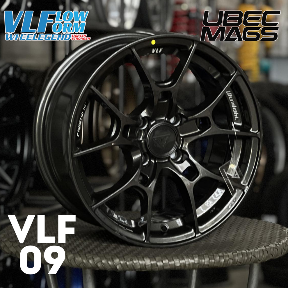 VLF-ULF09 FLOW FORM 15X7X4H/100 ET 35 MATTE BLACK – UbecMags