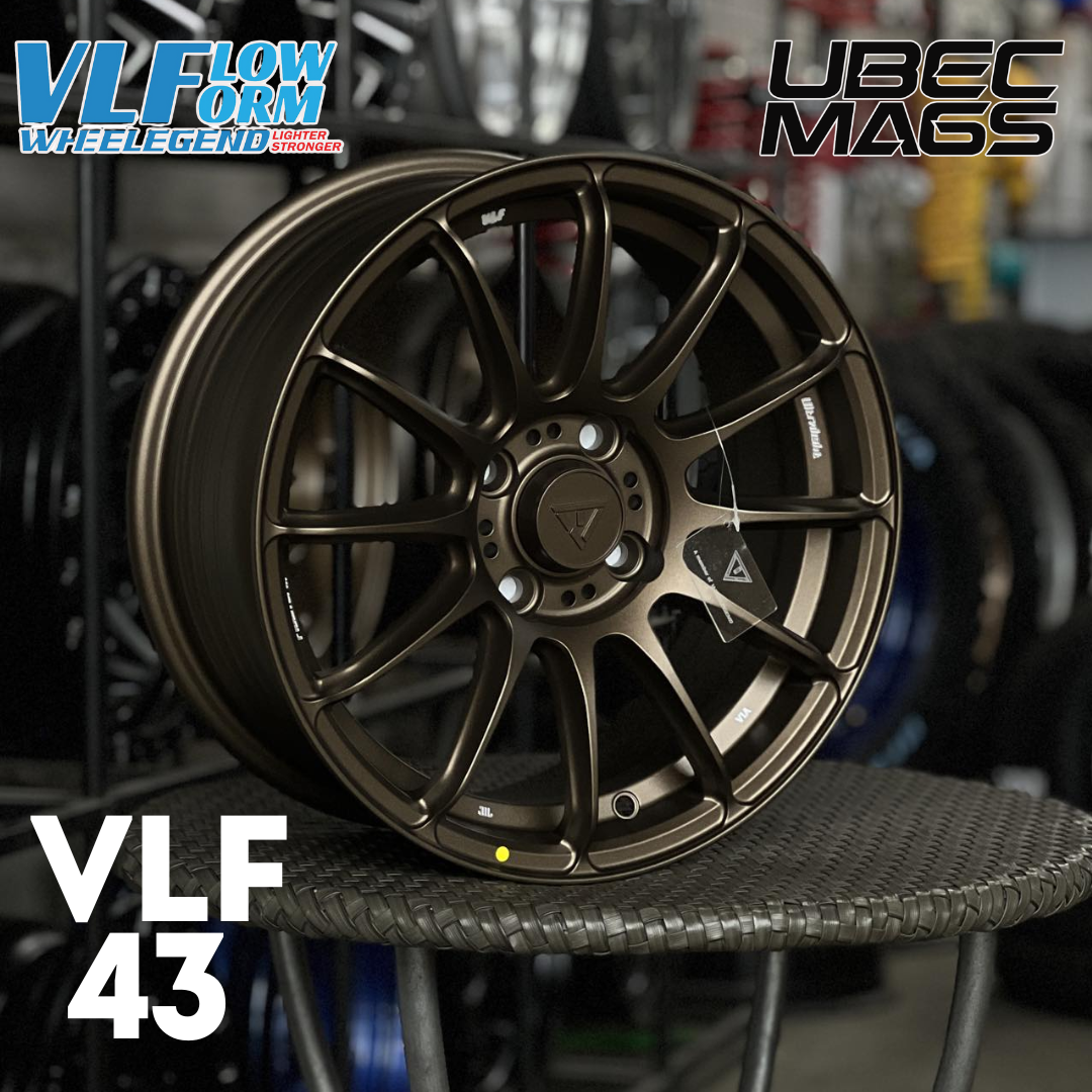 VLF-43 FLOW FORM 15X6.5X4H/100 ET 35 MATTE BRONZE – UbecMags