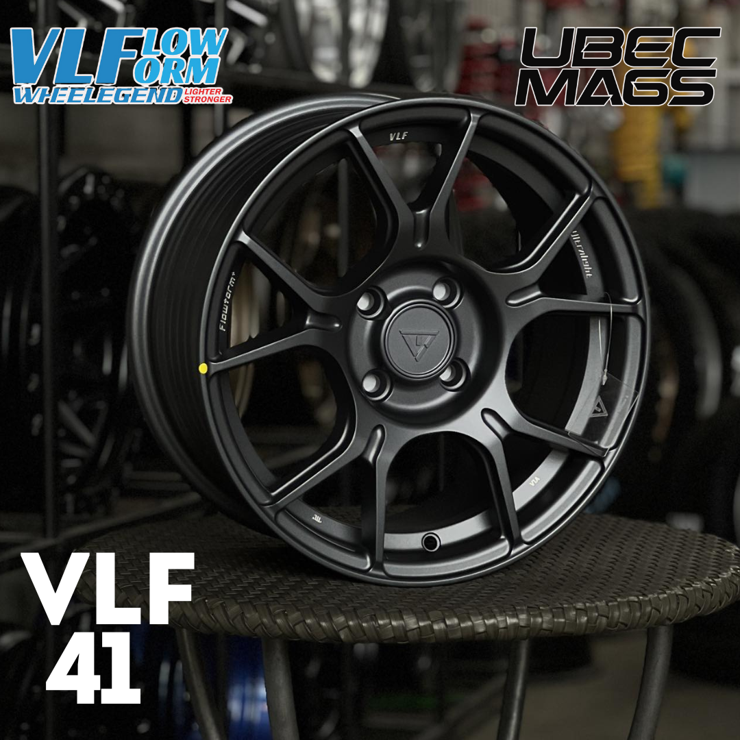 VLF-41 FLOW FORM 17x7.5x4H/100 ET38 MATTE GUNMETAL – UbecMags