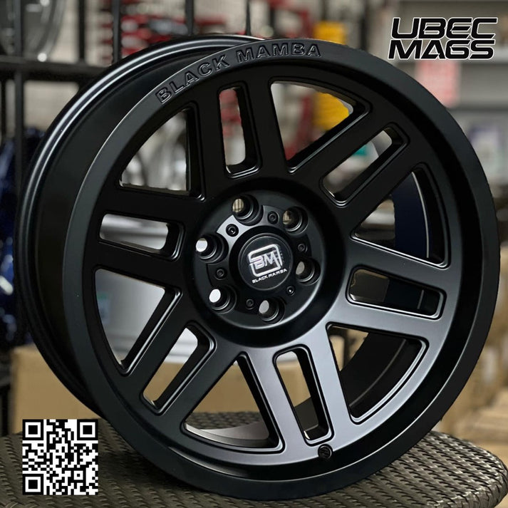 BLACK MAMBA IMPACT 17X8.5X6H/114.3 SATIN BLACK – UbecMags