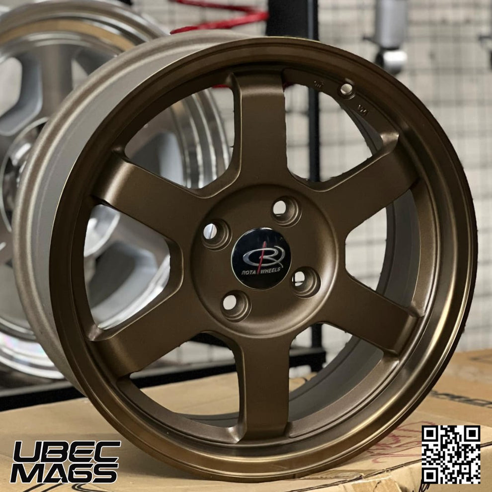 ROTA GRID RACING 15X6.5X4H/100 SPEED BRONZE – UbecMags