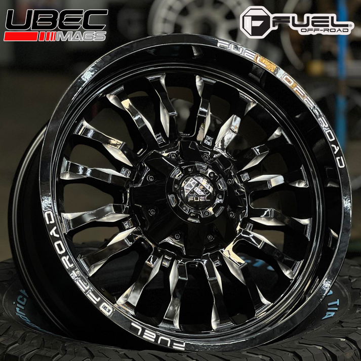 FUEL ARC 20X9X6H/135-139.7 GLOSSY BLACK MILLED D795 – UbecMags