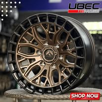 FUEL SIGMA 17X9X6H/139.7 ET 01 MATTE BRONZE W/ MATTE BLACK LIP FC86 ...