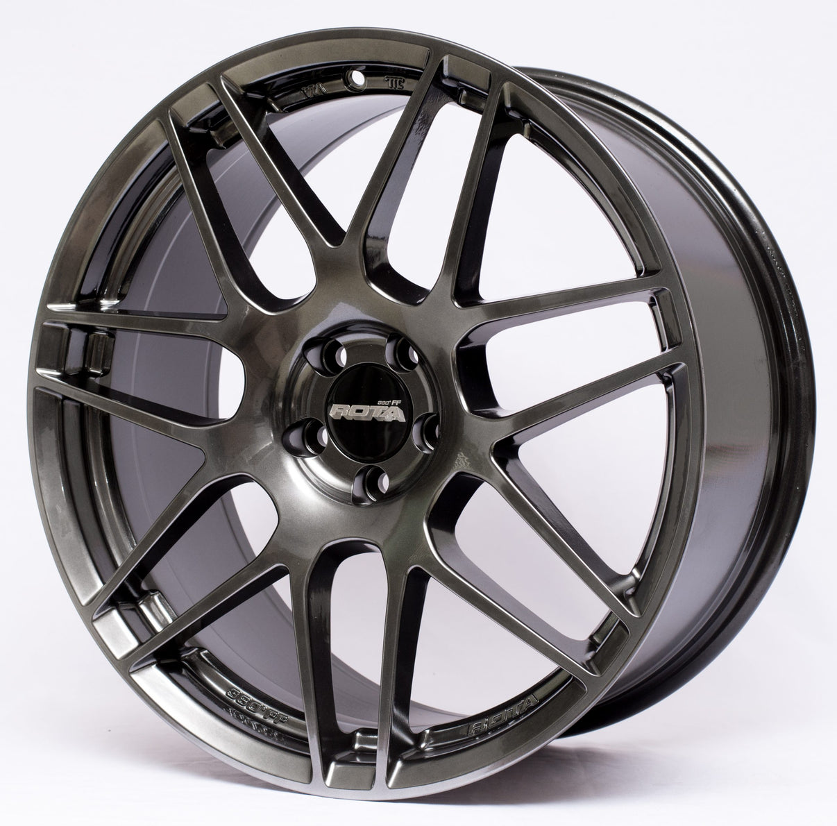 ROTA FLOW FORGED FF01 19X8.5X5/100 Hyper Black – UbecMags