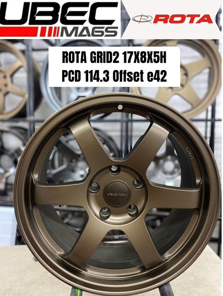 ROTA GRID 2 17X8X5H/112 Speed Bronze – UbecMags