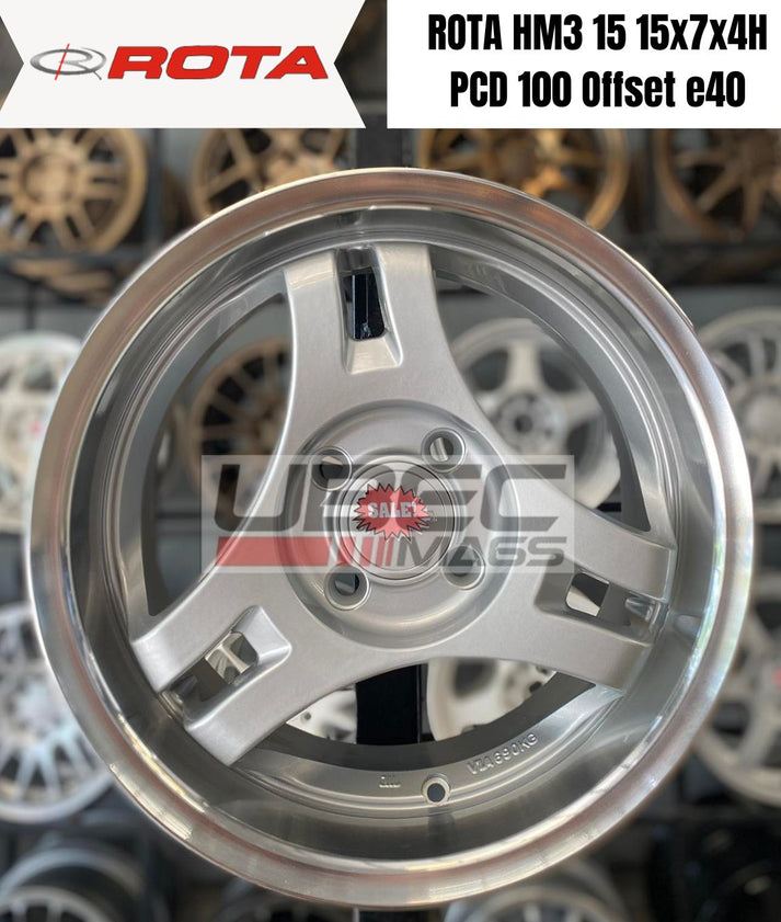 ROTA HM3 15X7X4H/100 RL Plain Silver – UbecMags