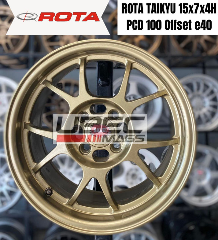 ROTA TAIKYU 15X7X4H/100 PLAIN GOLD – UbecMags